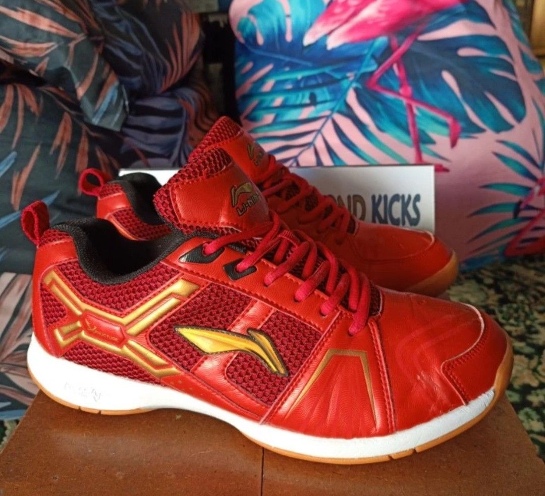 Sepatu Lining Cross Badminton Size 42 1/2 (Insole 26.5 cm), Fesyen Pria ...