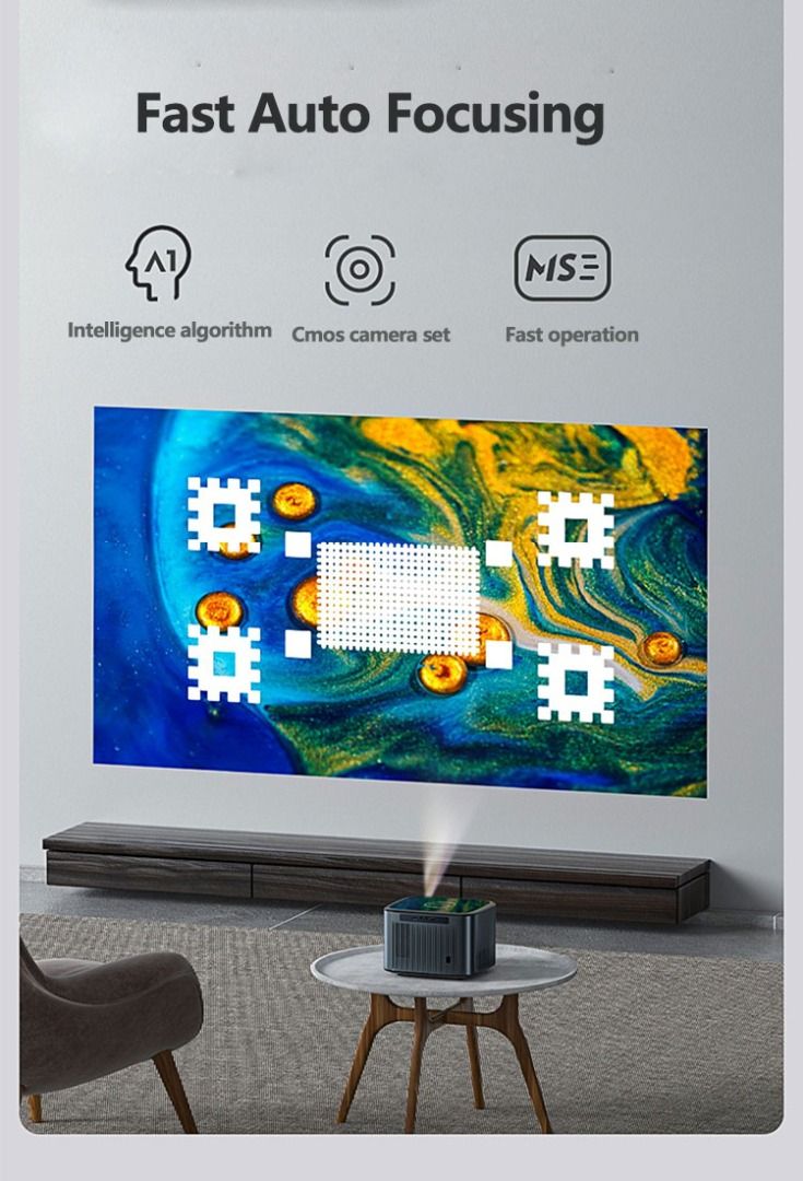 [SG Stock] 4K Smart Projector Home/Office | Netflix, Youtube, Disney ...