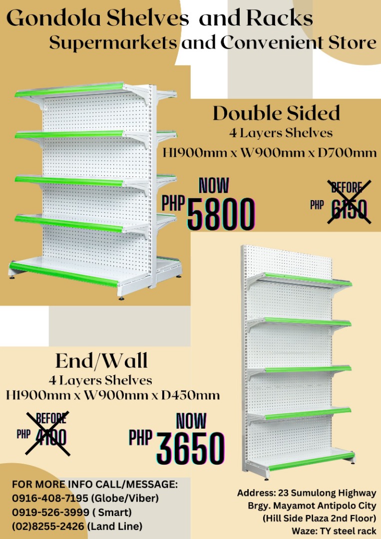 shelves metal racks standee steel, Furniture & Home Living, Furniture ...