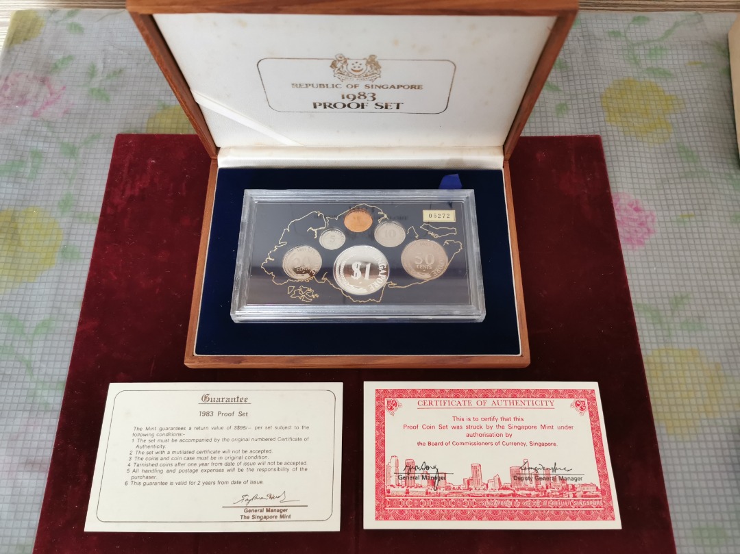 Singapore 1983 Proof Set, Hobbies & Toys, Memorabilia & Collectibles, Stamps & Prints on Carousell