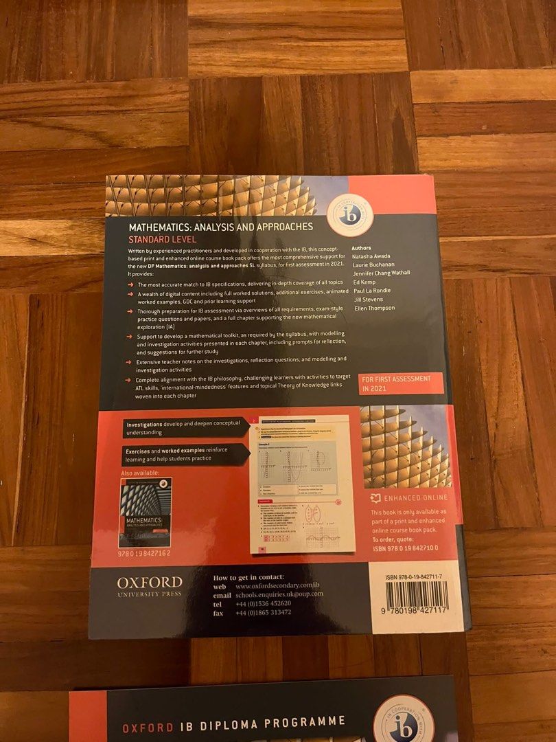 SL AA Mathematics IB textbook, Hobbies & Toys, Books & Magazines ...