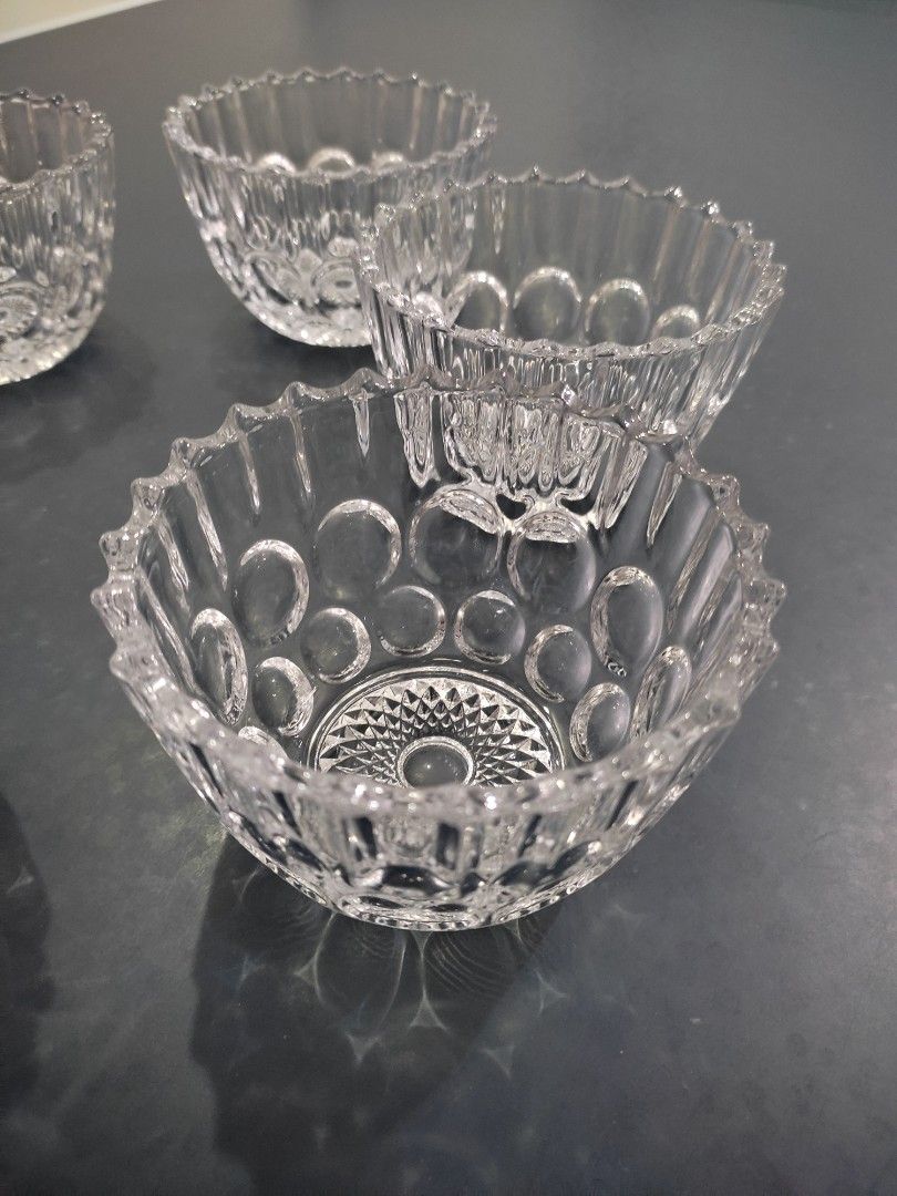 SOGA Japan Crystal Glass Bowl, Furniture & Home Living, Kitchenware ...