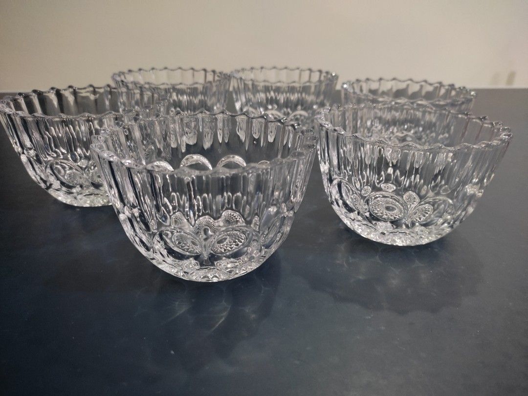 SOGA Japan Crystal Glass Bowl, Furniture & Home Living, Kitchenware ...