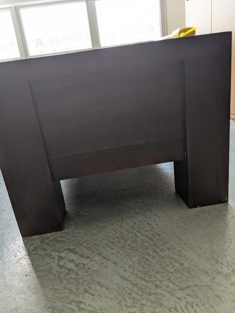 Solid wood coffee table (heavy), Furniture & Home Living, Furniture ...