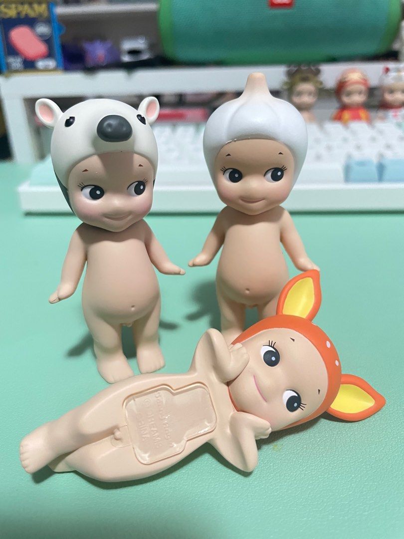 Sonny Angel Set (anteater animal, garlic vegetable, fawn hipper ...