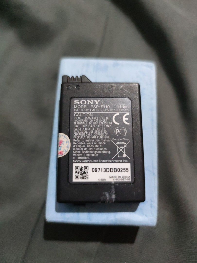 Sony psp 2k3k battery psp-s110 original, Computers & Tech, Parts & Accessories, Other ...