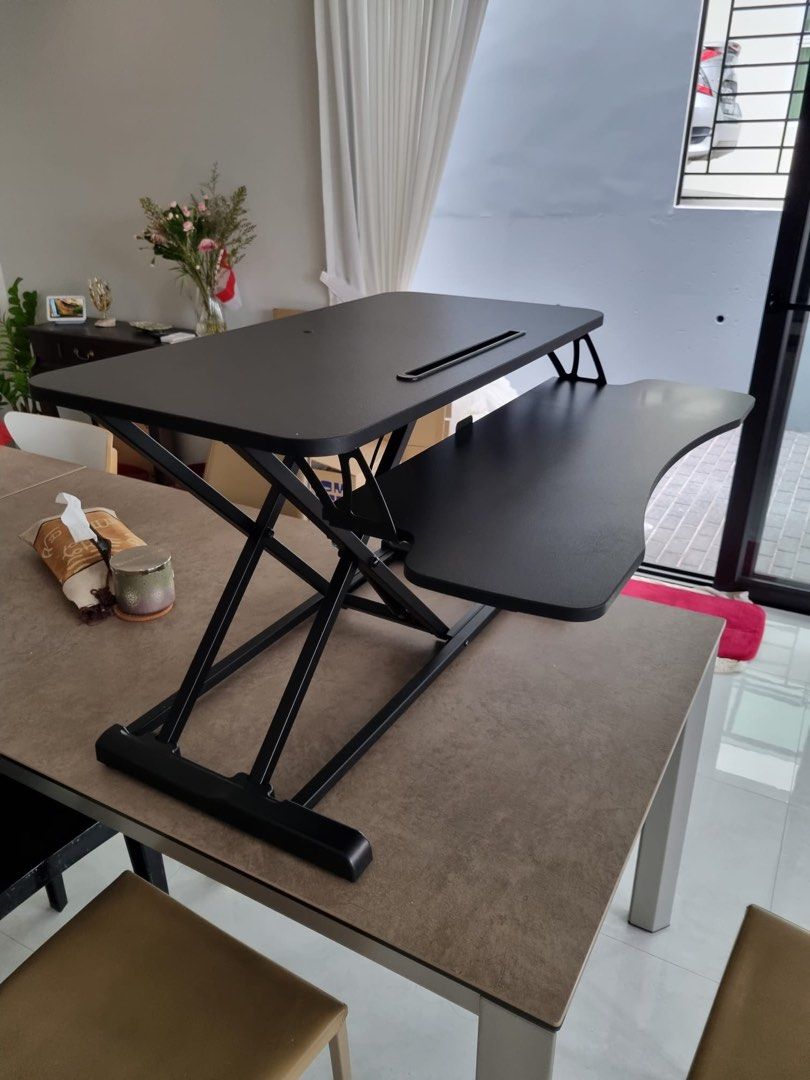 Standing desk - adjustable table top, Furniture & Home Living ...