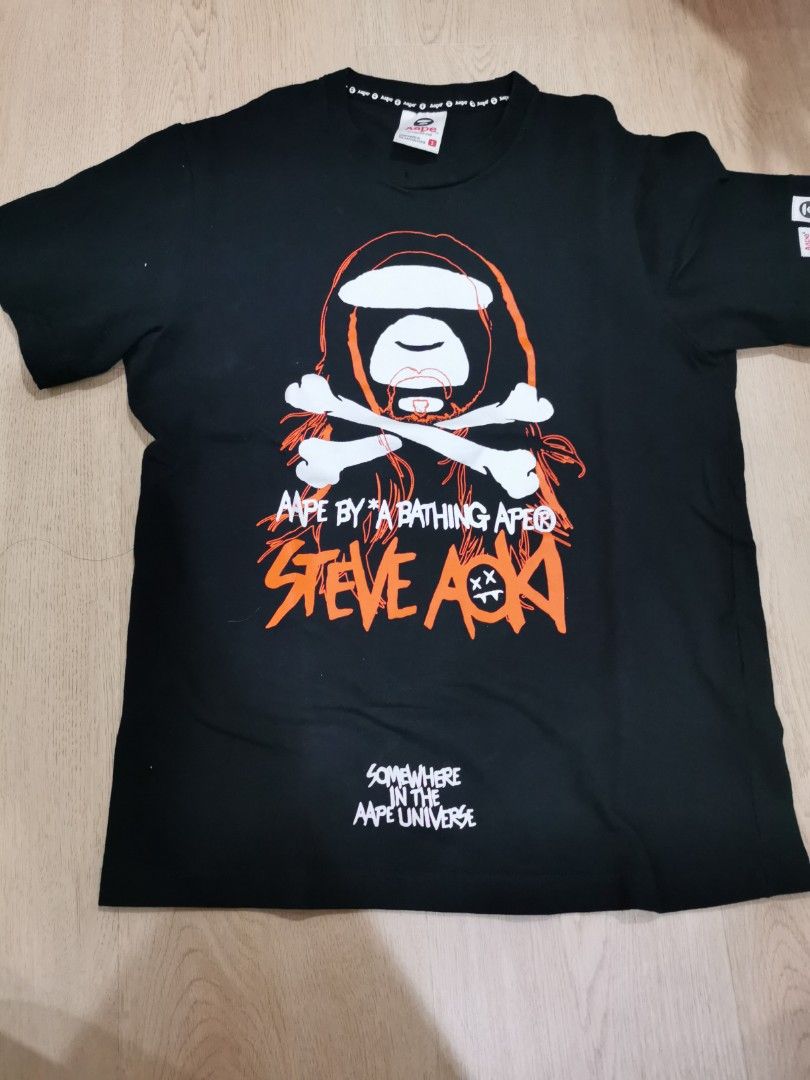 Steve Aoki x Aape, Men's Fashion, Tops & Sets, Tshirts & Polo Shirts on ...