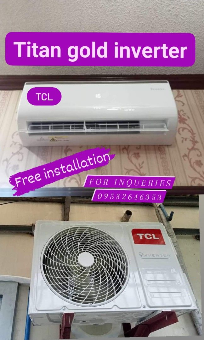 TCL TITAN GOLD INVERTER SPLIT TYPE AIRCON BRAND NEW SEALED FREE ...