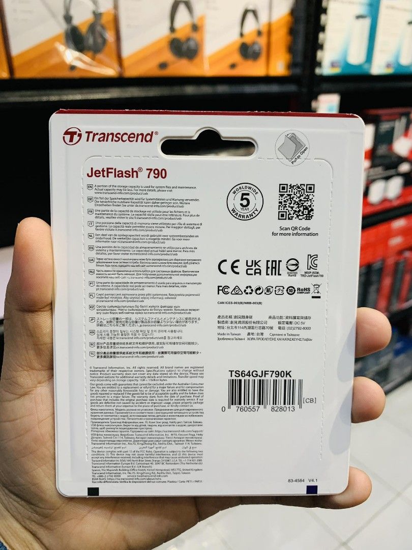Transcend 64GB JF790 Flash Drive USB 3.1 TS64GJF790K on Carousell