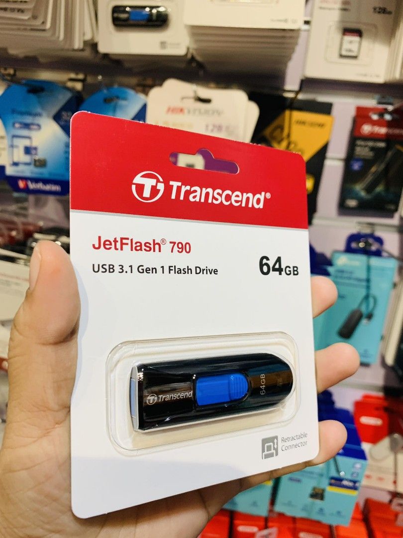 Transcend 64GB JF790 Flash Drive USB 3.1 TS64GJF790K on Carousell