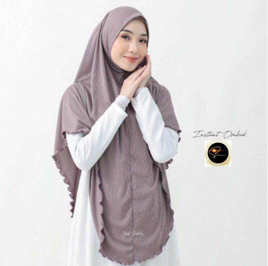 Tudung Labuh Instant Ombak, Women's Fashion, Muslimah Fashion, Hijabs ...