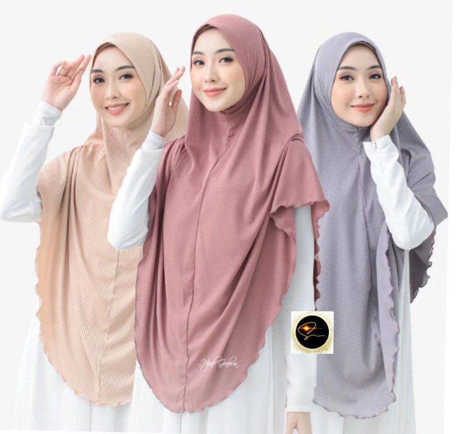 Tudung Labuh Instant Ombak, Women's Fashion, Muslimah Fashion, Hijabs ...