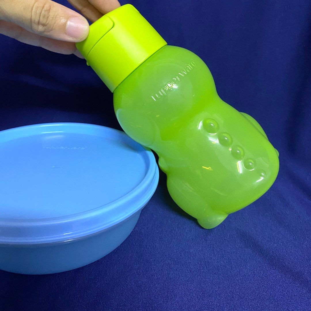 Tupperware brand tumbler container cute dino, Furniture & Home Living ...