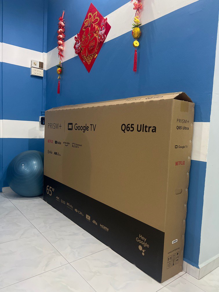 PRISM 65 INCH TV Carton Box, TV & Home Appliances, TV & Entertainment ...