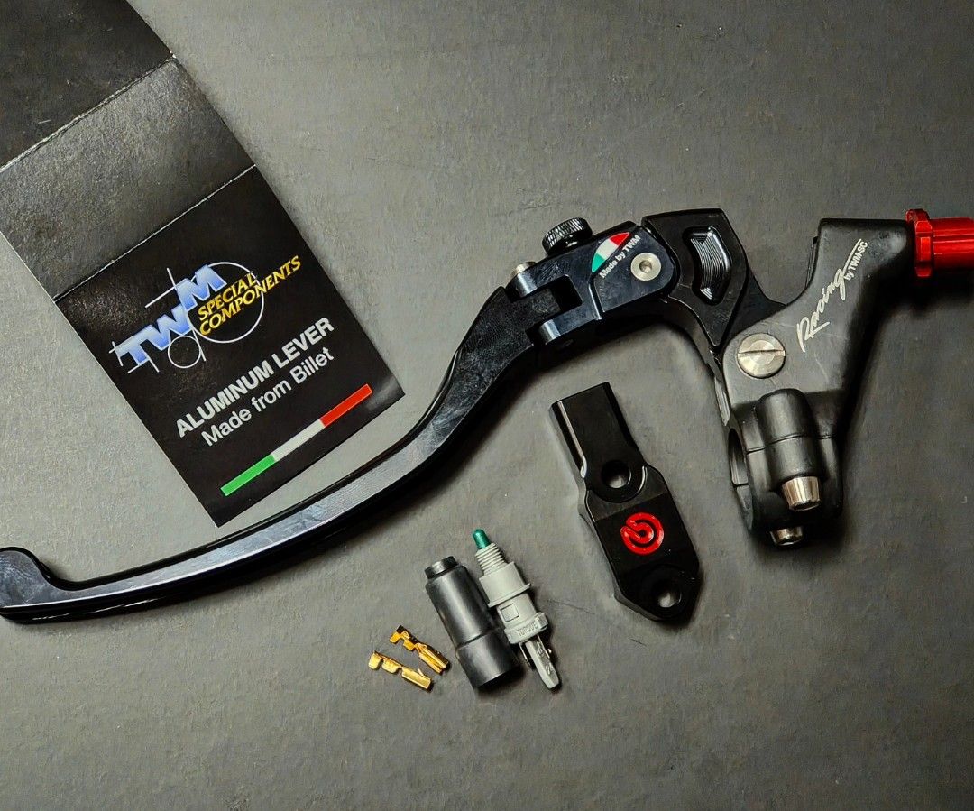 TWM clutch brembo clutch cable mirror mount, Motorcycles, Motorcycle ...