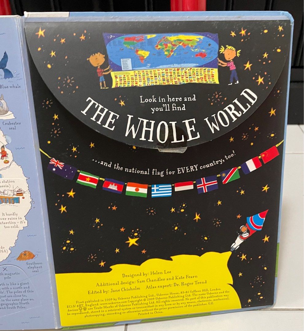 Usborne Lift-The-Flap Picture Atlas, Hobbies & Toys, Books & Magazines ...