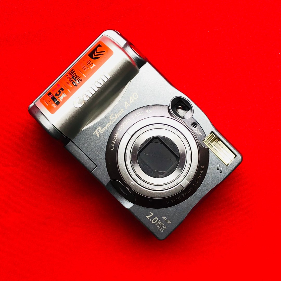 Vintage vibe Canon PowerShot A40 Digital Camera, Photography, Cameras ...