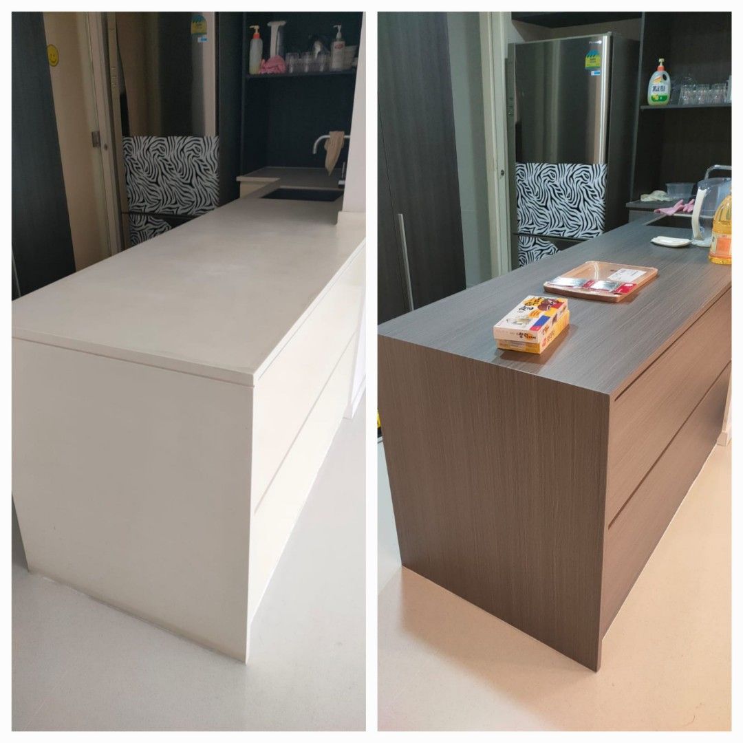 Vinyl Laminate Refurbish Colour Change Singapore, Furniture & Home ...