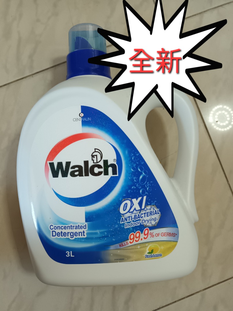 Walch 洗衣液 3L 檸檬味, 傢俬＆家居, 家居清潔及護理用品, 清潔劑 - Carousell