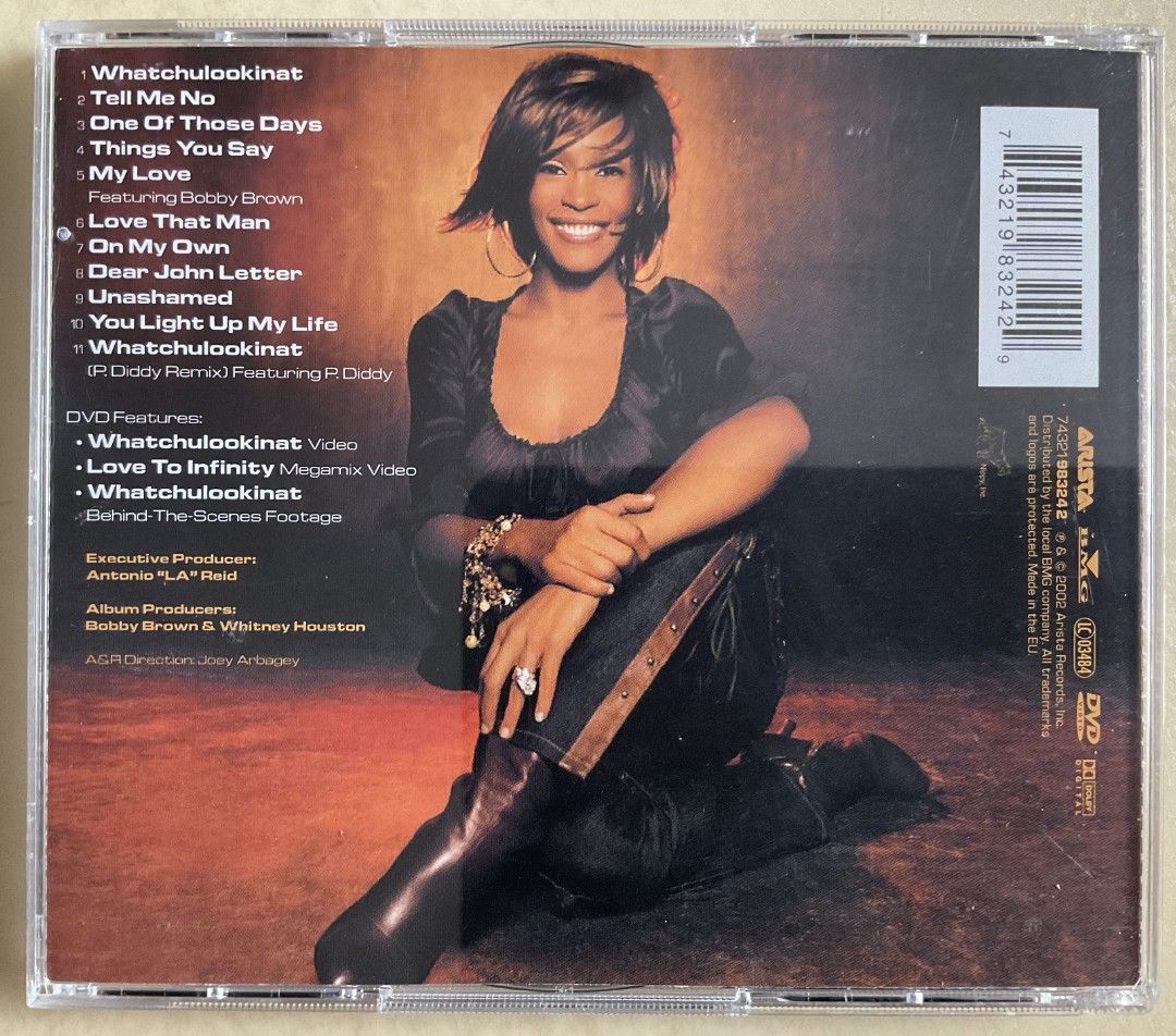 Whitney Houston: Just Whitney CD+DVD, Hobbies & Toys, Music & Media ...