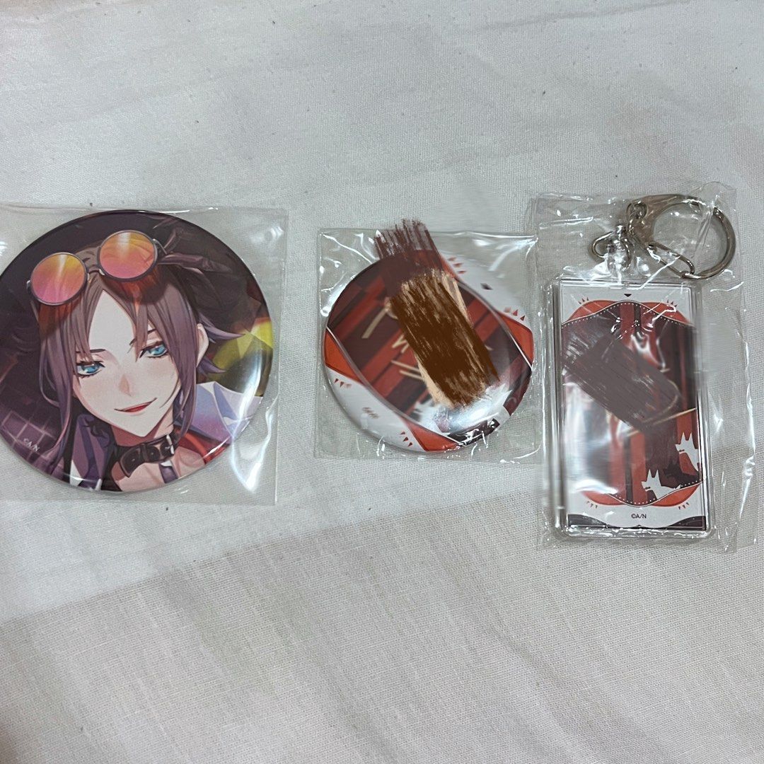WTS Mysta Rias Birthday Goods Badge Signed Keychain Luxiem Nijisanji En ...