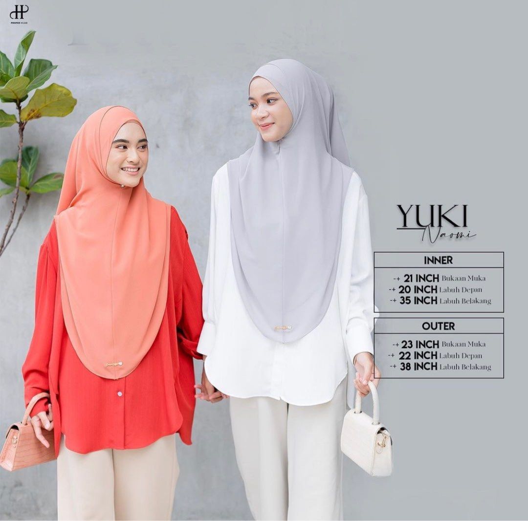 Yuki Naomi Instant Hijab by Properhijab, Women's Fashion, Muslimah Fashion, Hijabs on Carousell