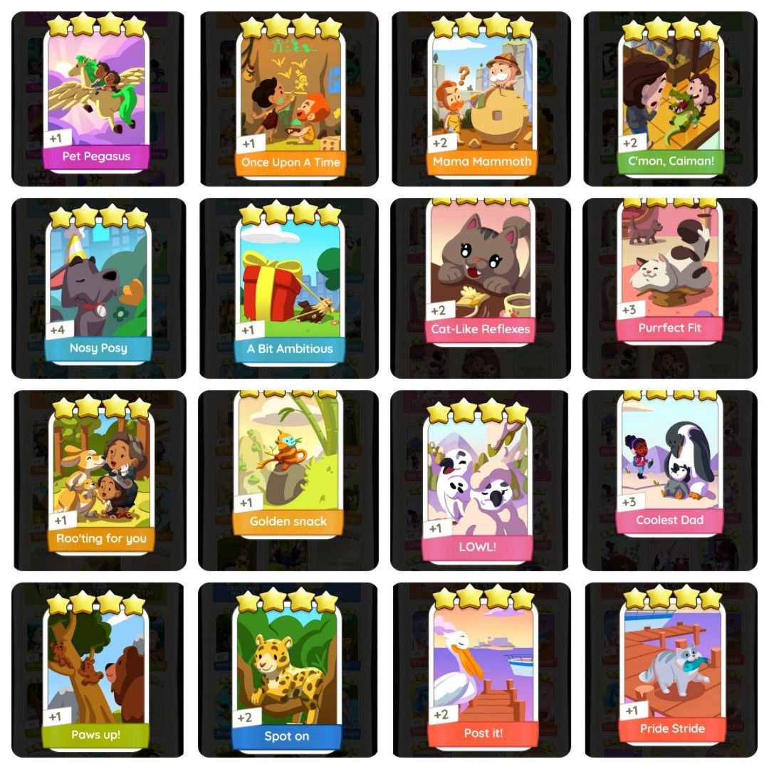 (10 Aug Update) Monopoly Go cards, Hobbies & Toys, Toys & Games on ...