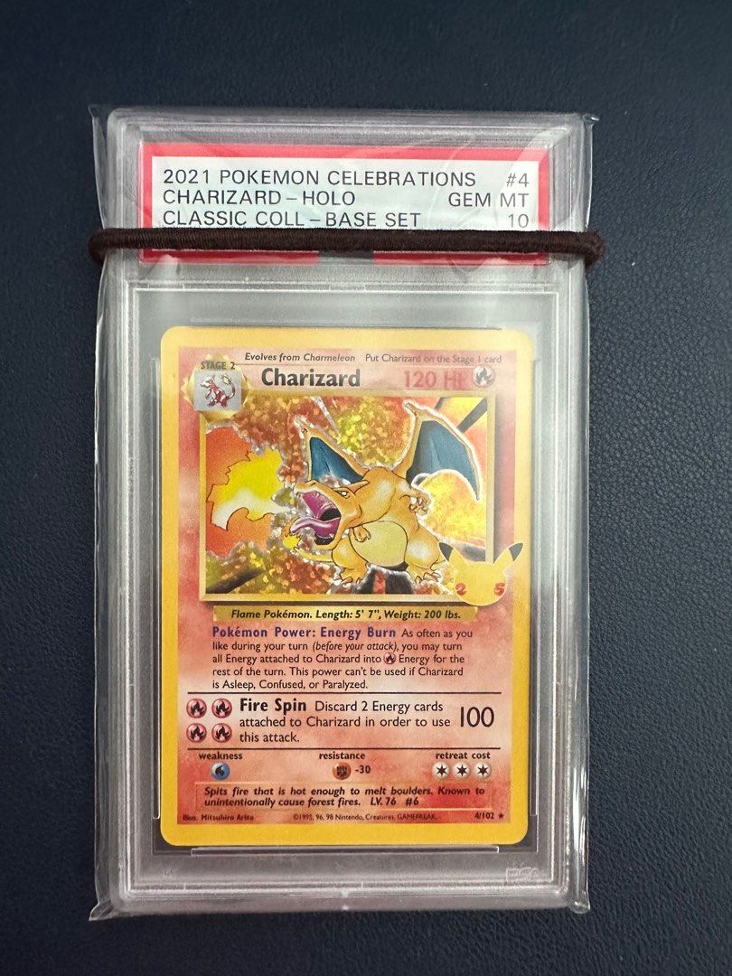 2021 Pokemon Celebrations Classic Collection 4 Charizard-Holo PSA 10, Hobbies & Toys, Toys ...