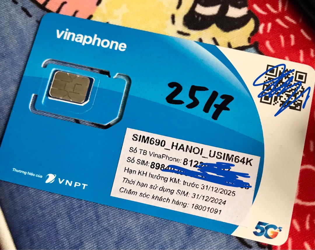 【28/8前使用】越南 5G 電話卡 全國通行 Vietnam 5G data, 興趣及遊戲, 旅行, 旅遊 - 旅行必需品及用品 - Carousell