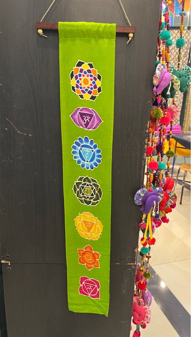 7 Chakra Mandala Banner Poster Wall Deco, Furniture & Home Living, Home ...