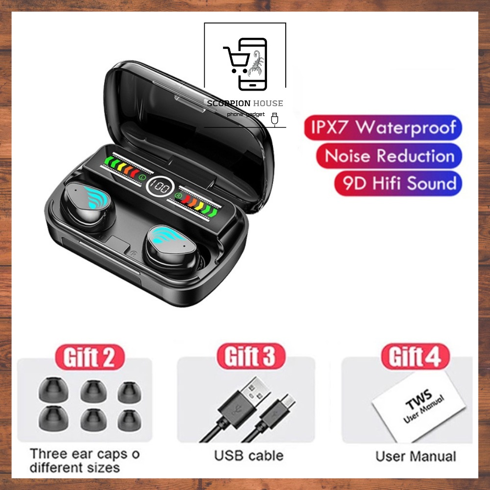 TWS M27 Stereo Sound Low Latency Gaming Wireless Bluetooth 5.3 Earbuds ...