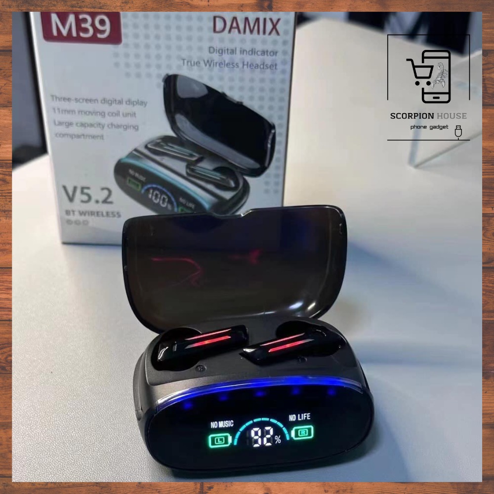 TWS M39 Stereo Sound Low Latency Gaming Wireless Bluetooth 5.3 Earbuds ...