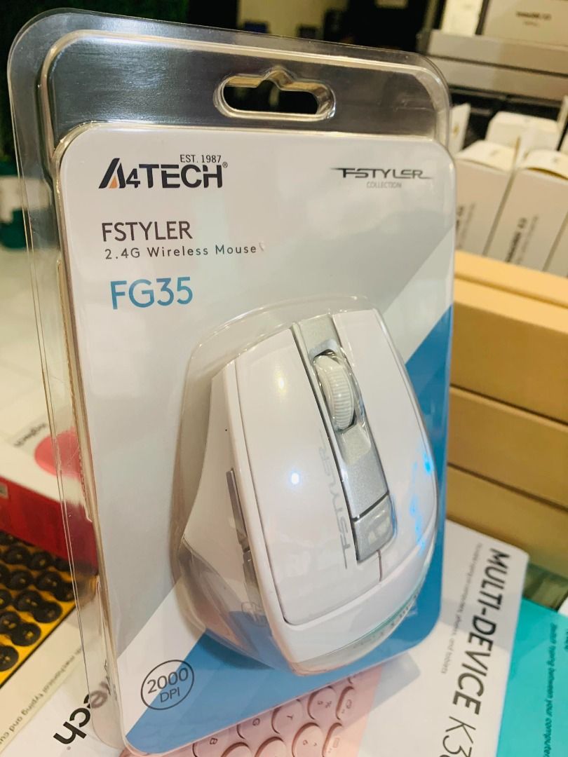 A4Tech Fstyler FG35 2.4G Wireless Mouse Silver, Computers & Tech, Parts ...