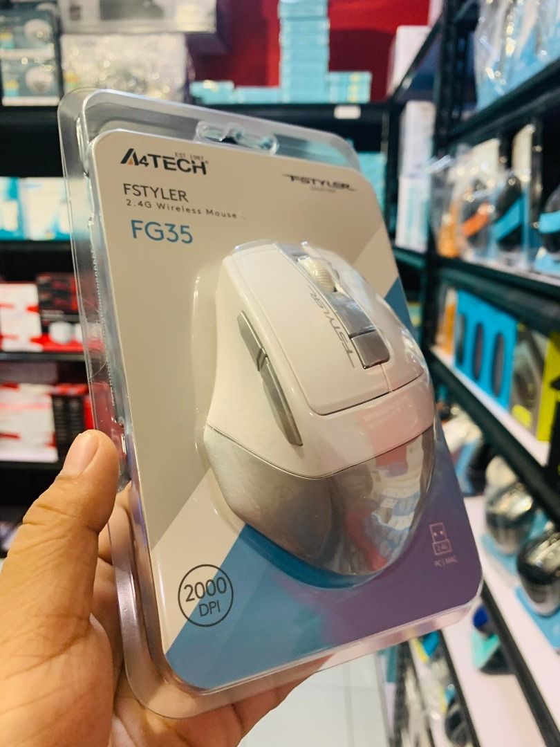 A4Tech Fstyler FG35 2.4G Wireless Mouse Silver, Computers & Tech, Parts ...