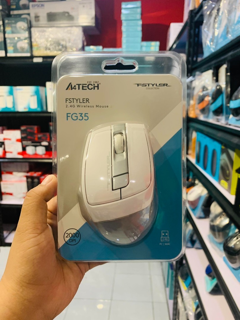A4Tech Fstyler FG35 2.4G Wireless Mouse Silver, Computers & Tech, Parts ...