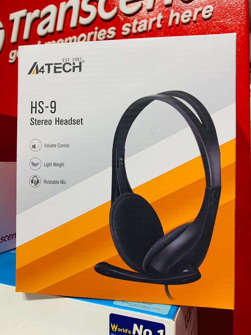 A4Tech HS-9 Stereo Headset Dual Jack on Carousell
