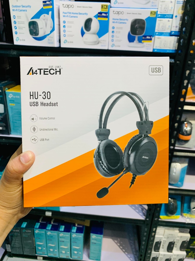 A4Tech HU-30 Comfort Fit Stereo USB Headset on Carousell