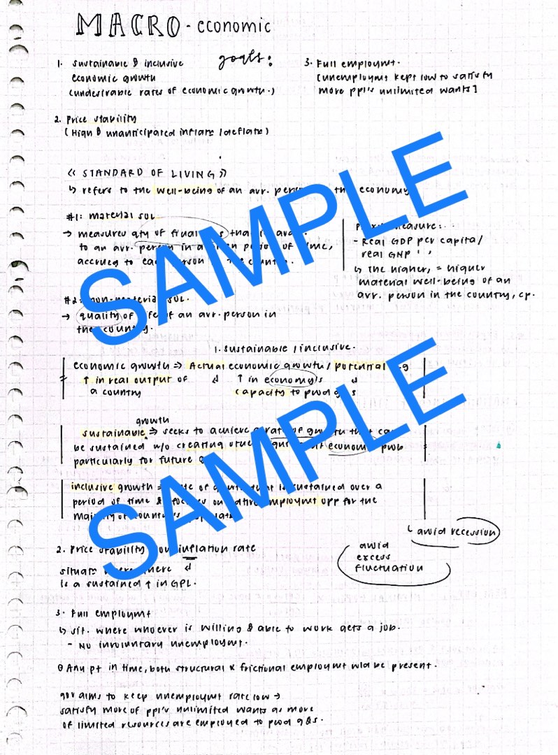A levels H1 Economic Notes, Hobbies & Toys, Books & Magazines ...