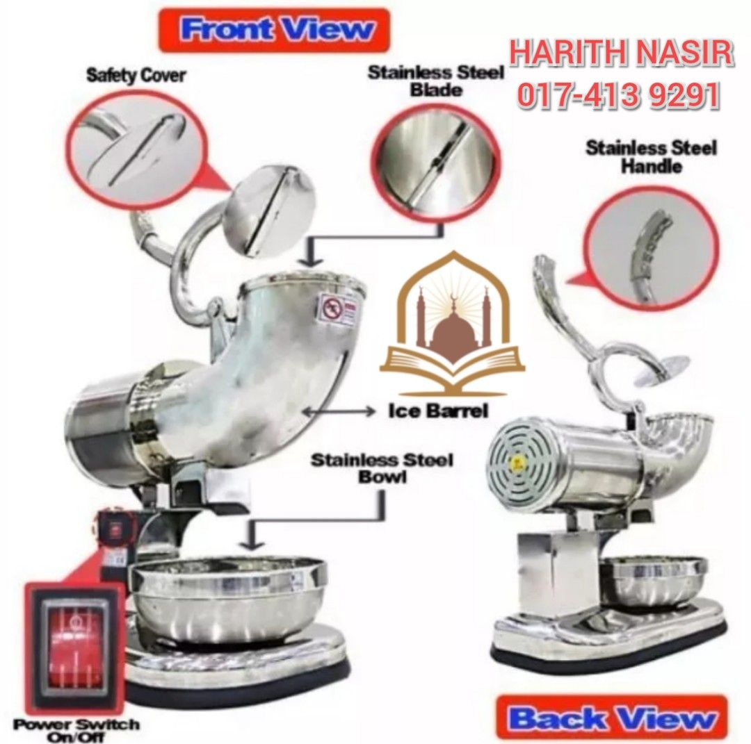 ABC ICE CRUSHER ICE SHAVER CENDOL MACHINE HEAVY DUTY ELECTRIC, TV ...