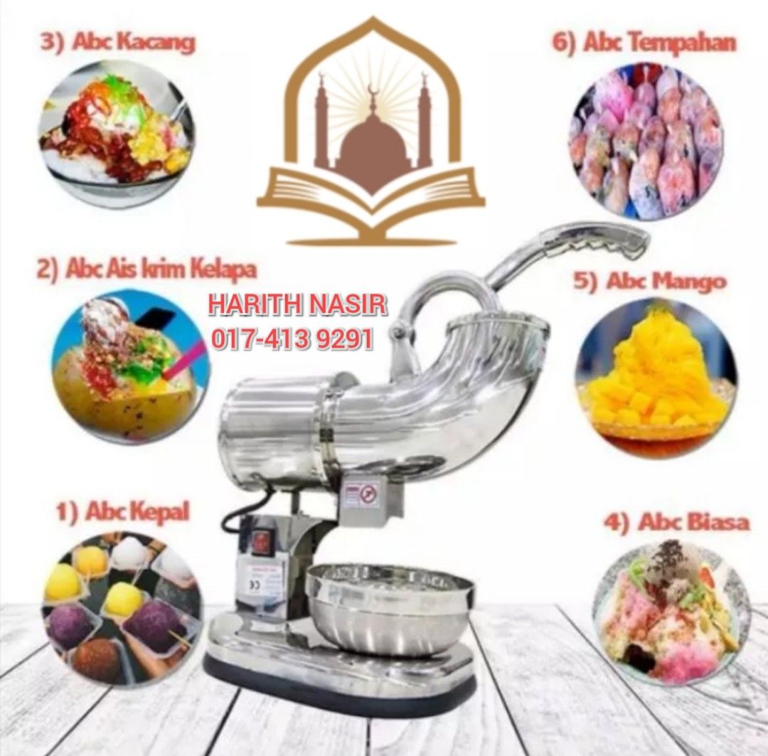 ABC ICE CRUSHER ICE SHAVER CENDOL MACHINE HEAVY DUTY ELECTRIC, TV ...