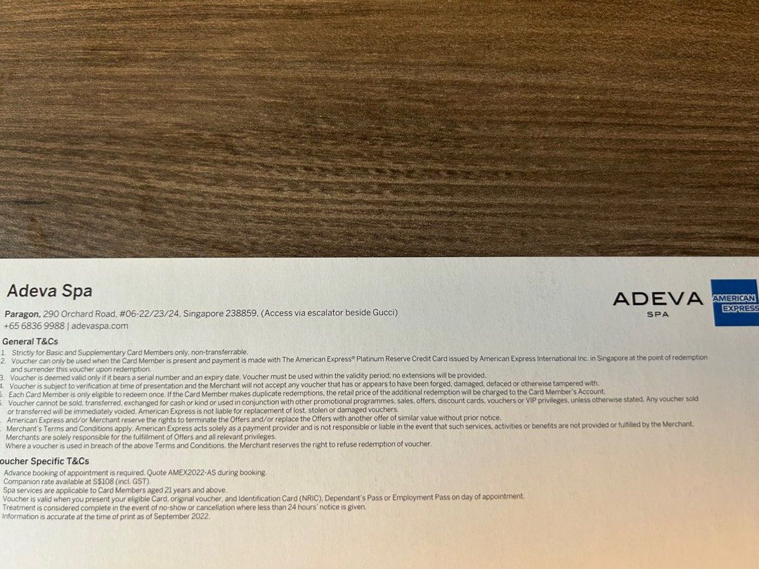 Adeva Spa massage voucher, Tickets & Vouchers, Vouchers on Carousell