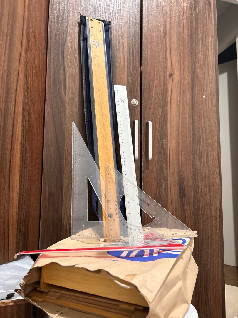 ‼️ALL FOR 800‼️STAEDTLER T-Square 24 inches with Bag ( FREE: two 90 deg ...