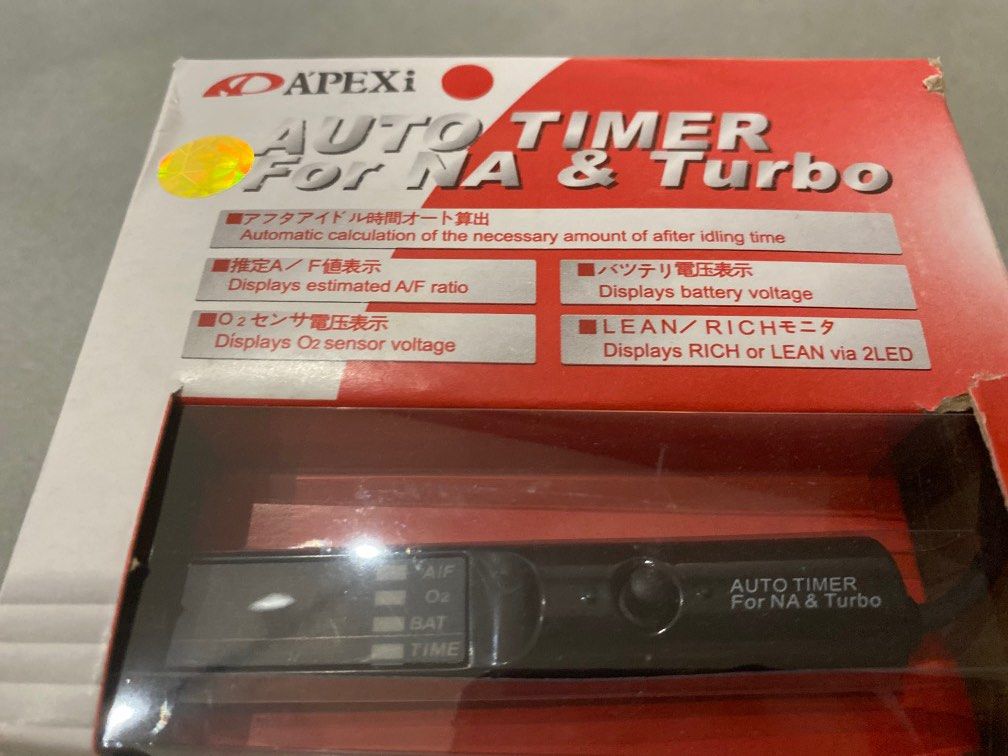 Apexi turbo timer for NA & Turbo (black), Car Accessories, Accessories ...