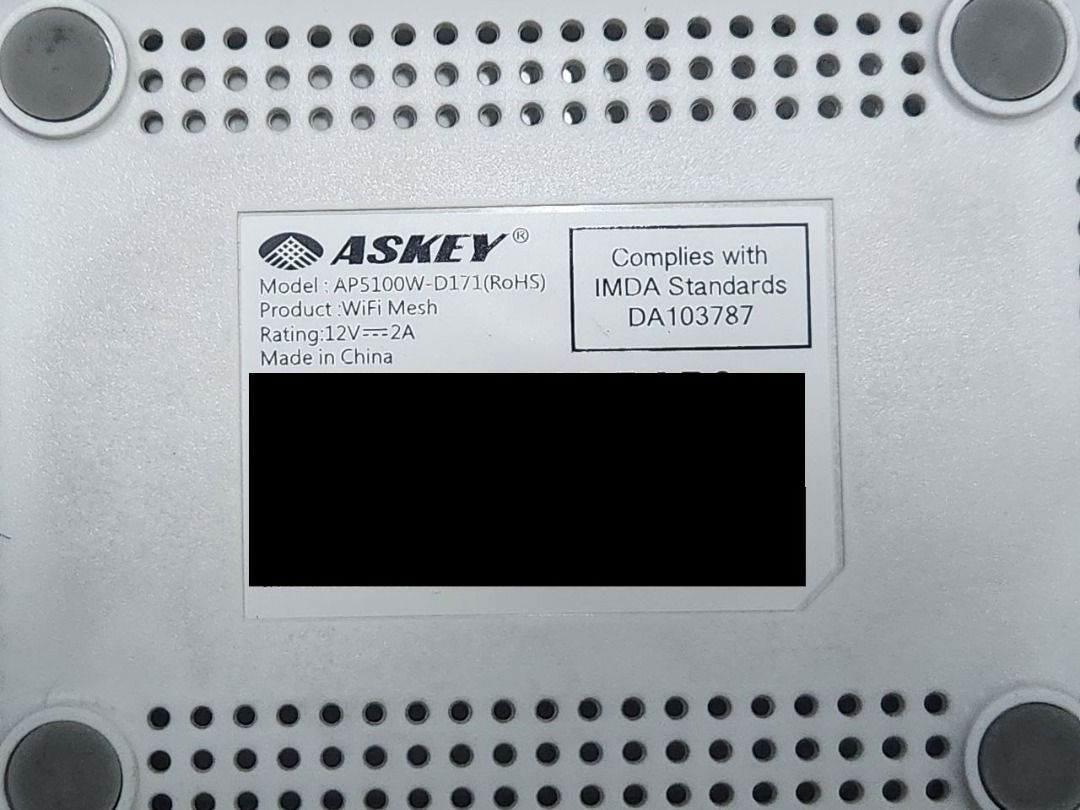 Askey AP5100W WiFi Mesh, Computers & Tech, Parts & Accessories ...