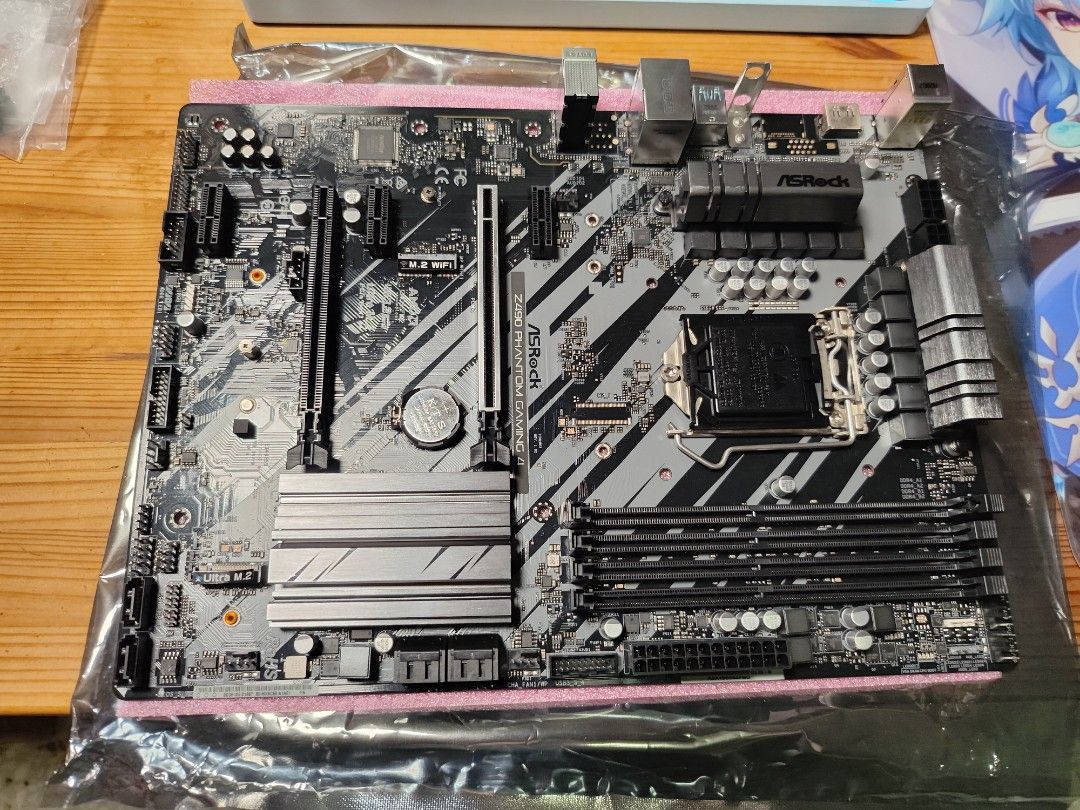 ASRock Z490 Phantom Gaming 4 LGA1200 ATX Motherboard, Computers & Tech ...