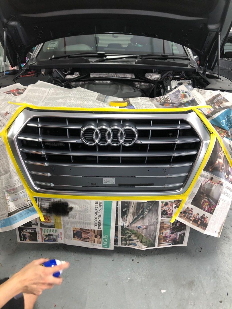 Audi front grille dechrome, Car Accessories, Accessories on Carousell