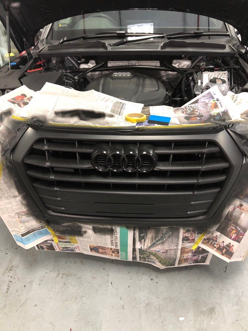 Audi front grille dechrome, Car Accessories, Accessories on Carousell