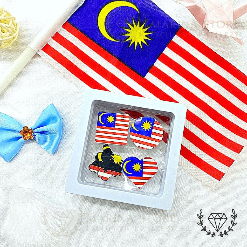 Baby Brooch Pin Tudung Bendera Malaysia Brooch Bunga Merdeka, Hobbies ...