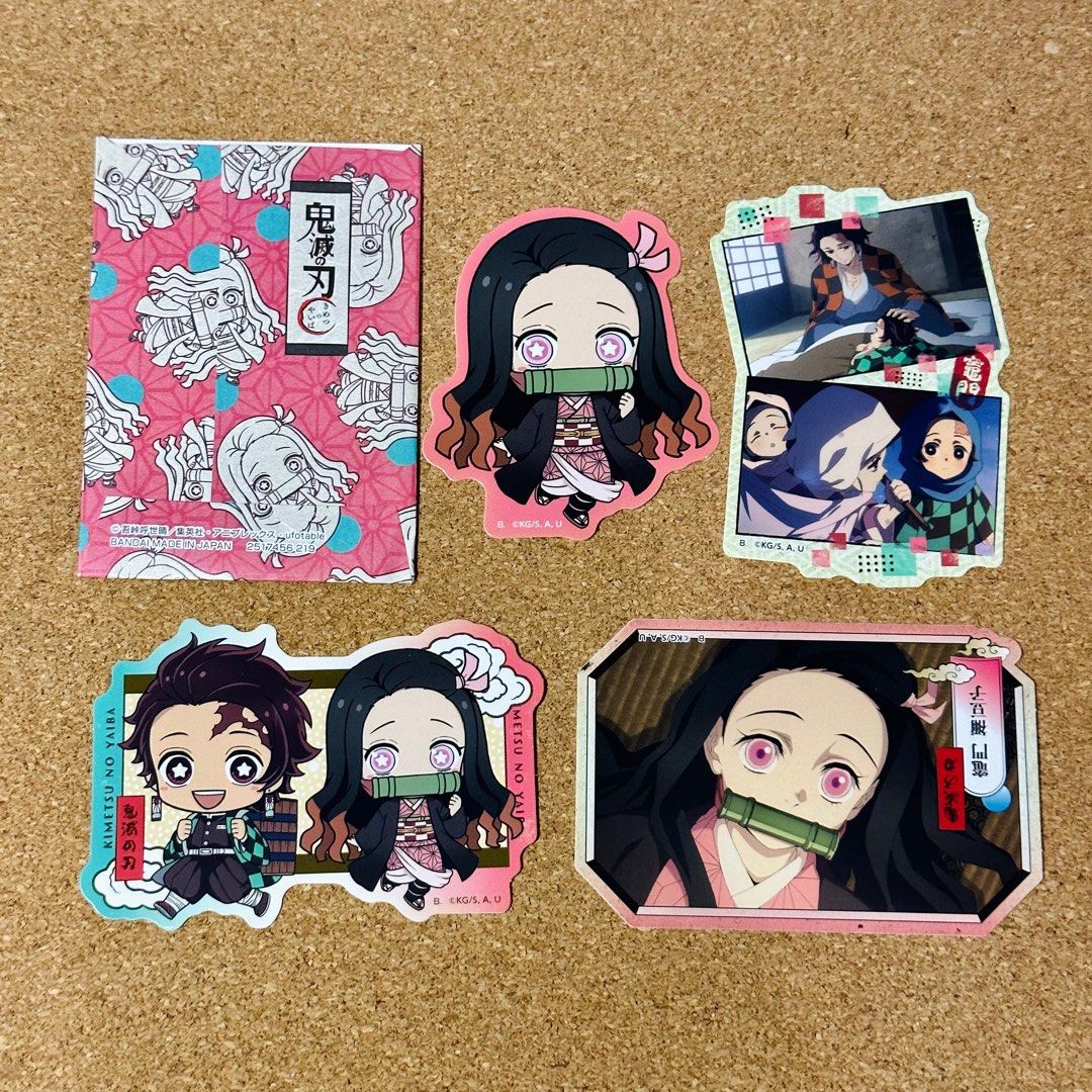 Bandai Demon Slayer Kimetsu no Yaiba Carddass Nezuko & Tanjiro Sticker ...